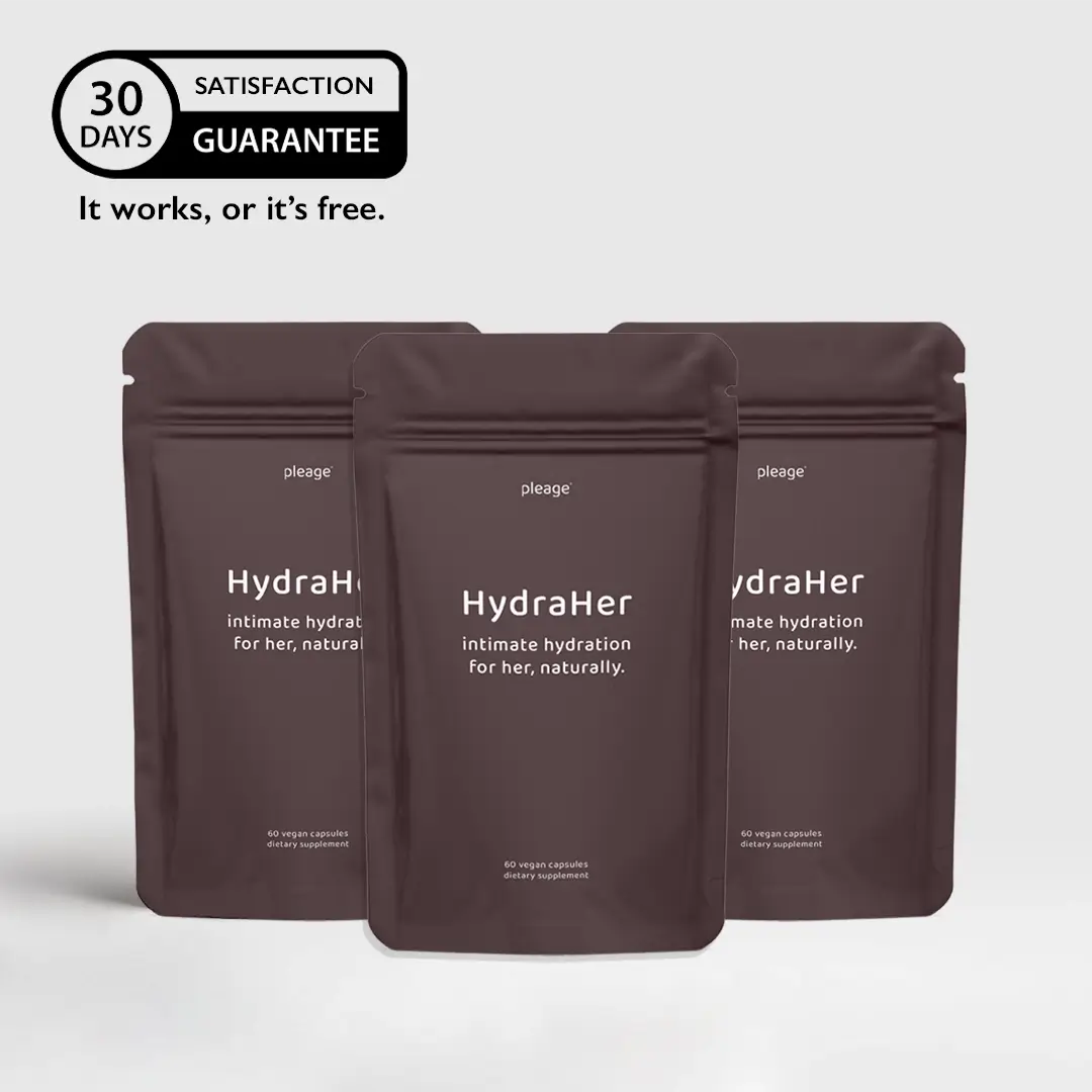 HydraHer 3 Pack Bundle - Moisture-supporting Supplements | Pleage